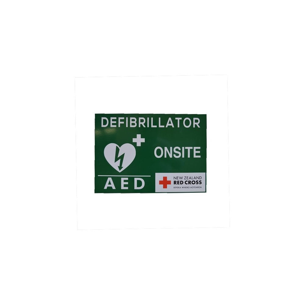 AED Entrance Sign A3 | Defibrillator Location Sign – New Zealand Red ...