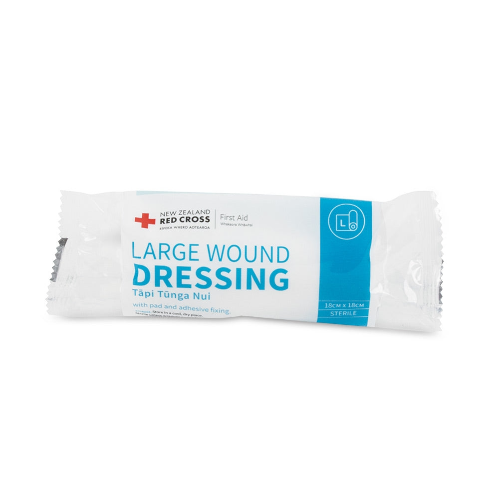 Buy Red Cross Large Wound Dressing 18cm x 18cm | NZ Red Cross First Aid ...